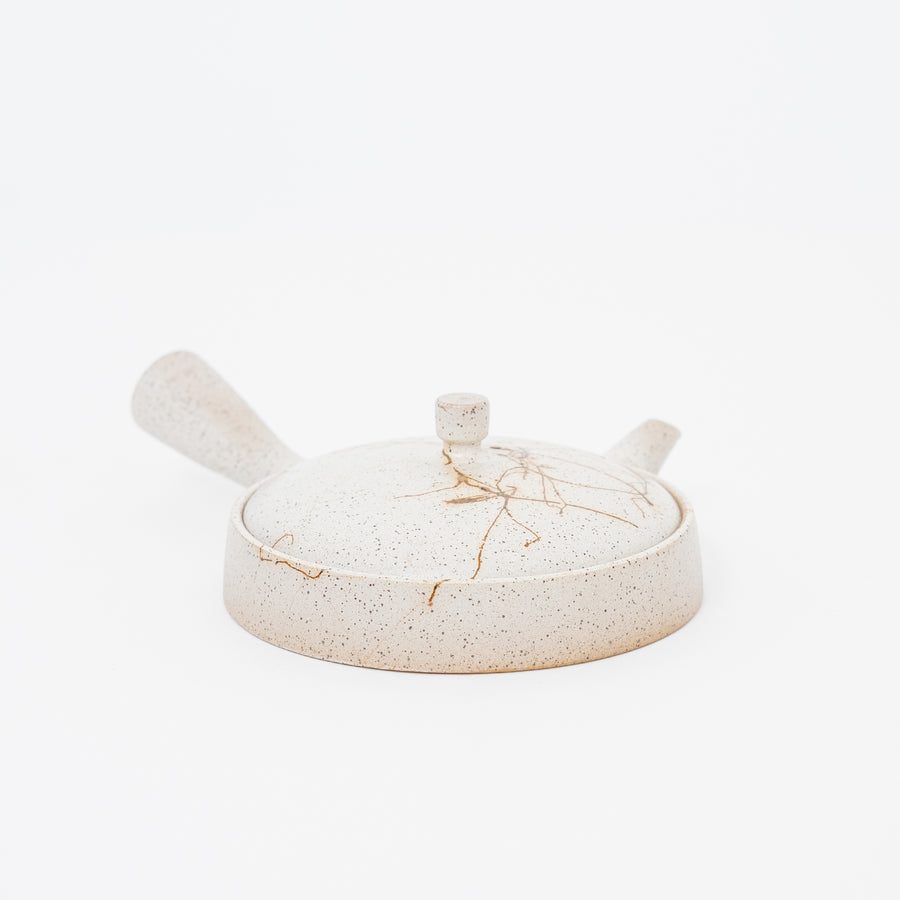 Tokoname Mogake Seaweed Flat Kyusu Teapot by Ito Seiji – Great Zakka