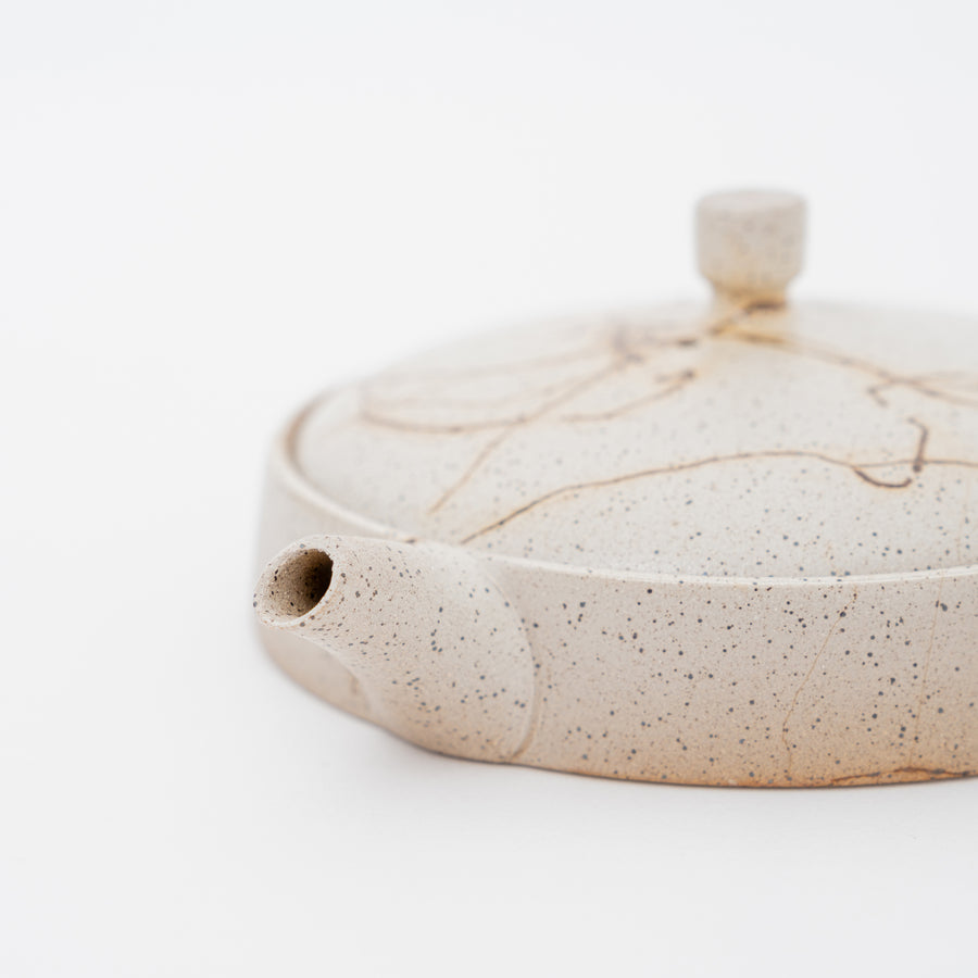 Tokoname Mogake Seaweed Flat Kyusu Teapot by Ito Seiji – Great Zakka