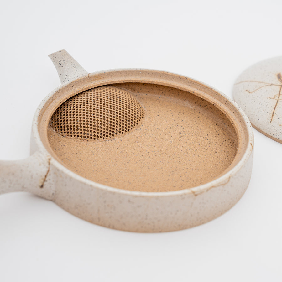 Tokoname Mogake Seaweed Flat Kyusu Teapot by Ito Seiji – Great Zakka