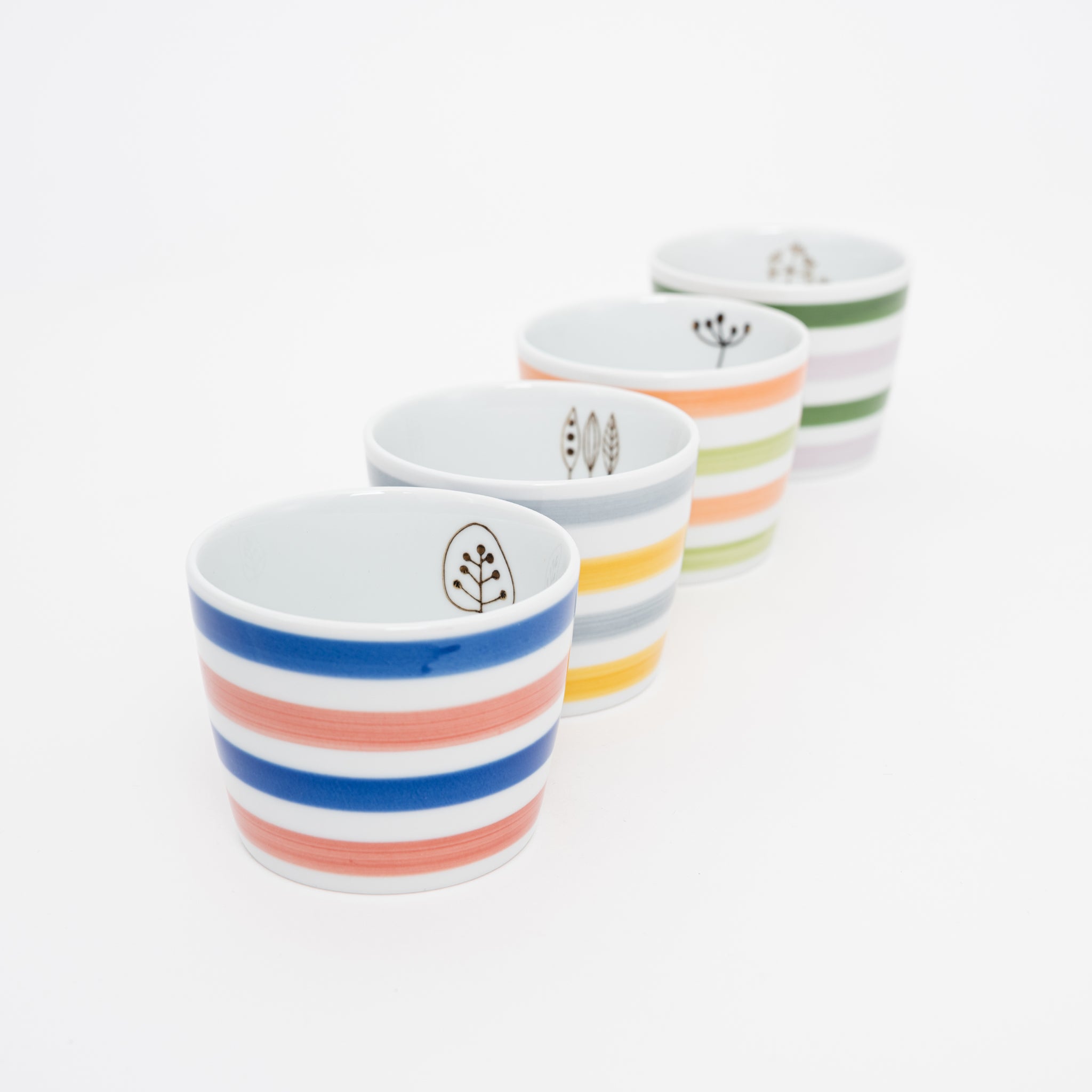 Japanese Hasami Yaki Porcelain Multi-colored Choko Cups – Great Zakka
